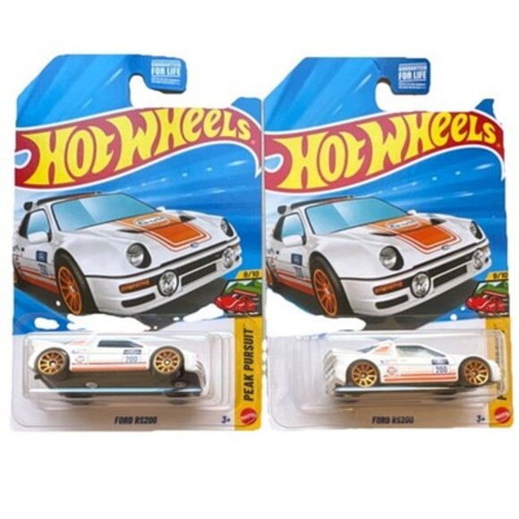 Toys | Hot Wheels Gulf Ford Rs20 Peak Pursuit 164 Diecast Cars White ...